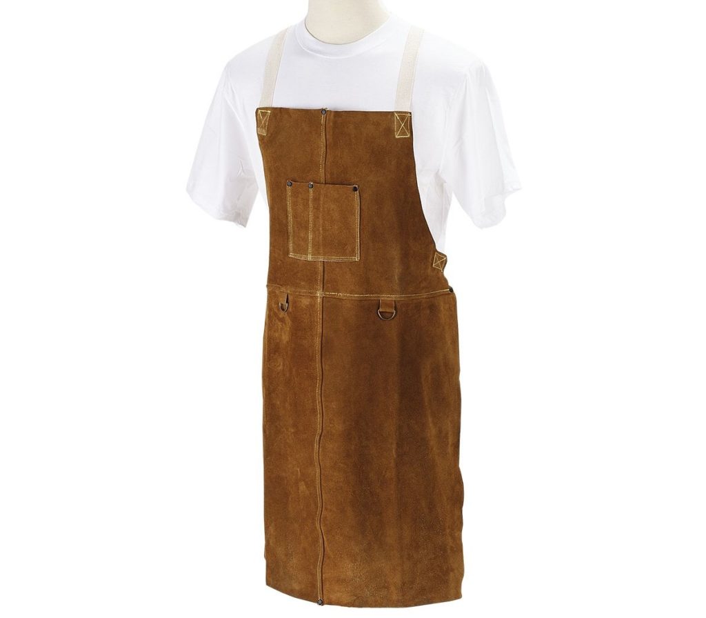 Black Stallion 36" Leather Bib Apron - Wespac Industrial